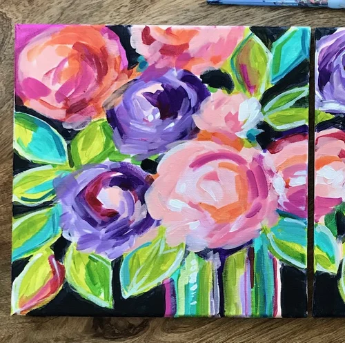 My First Diptych Painting! — Elle Byers Art