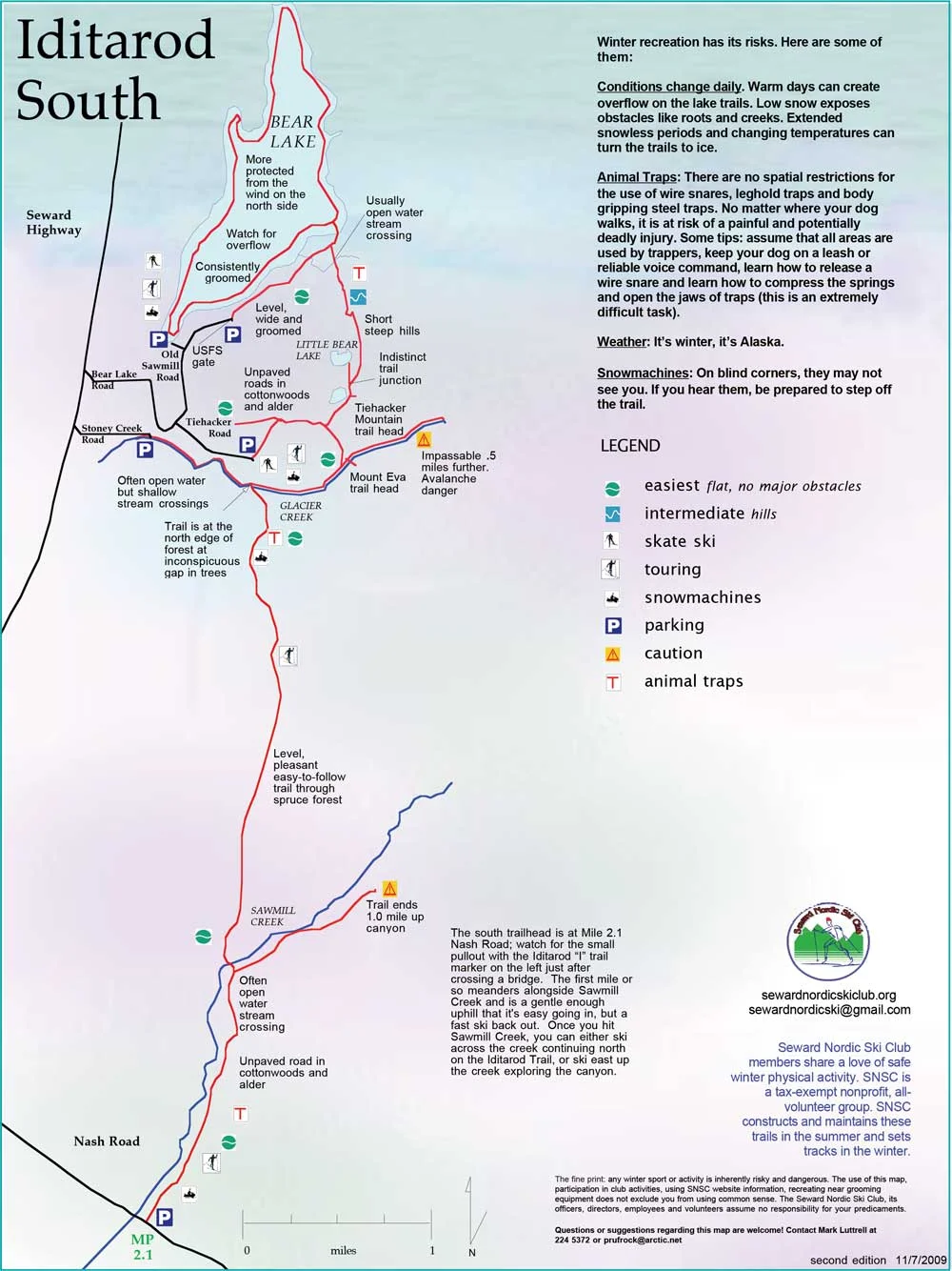 Trails & Conditions — Seward Nordic Ski Club