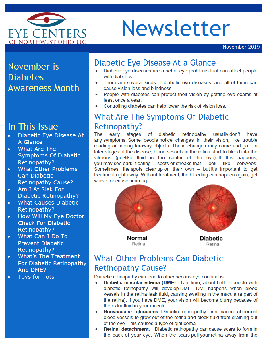 November 2019 Newsletter — Eye Centers of Northwest Ohio