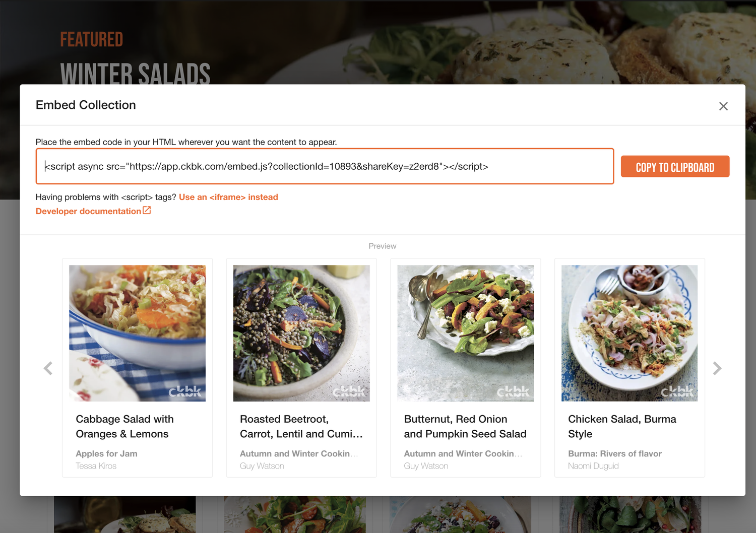 NEW FEATURE: Add a carousel of your favorite ckbk recipes to any blog ...