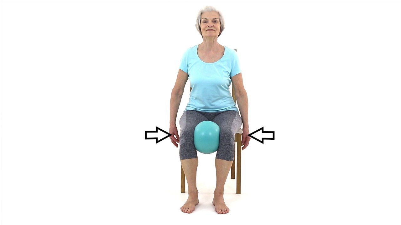 Seated Hip Adduction With Ball