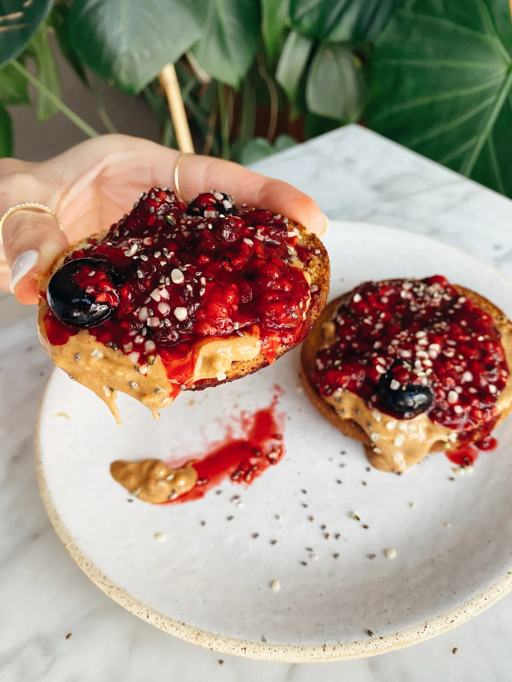 PB & Berry Toast — Not a Fancy Kitchen