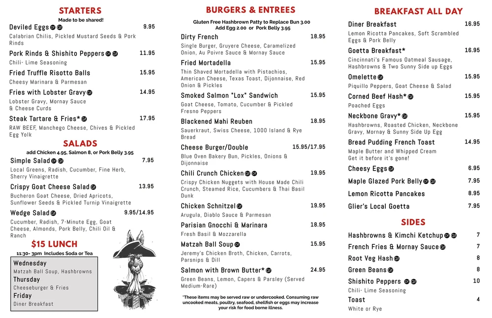 Menu | Sacred Beast Diner
