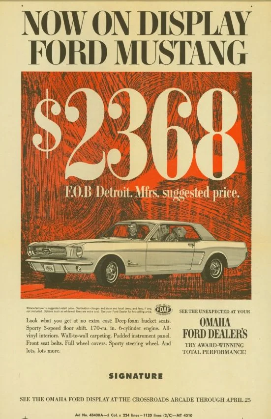 1964 Ford Mustang Print Ad — StangBangers