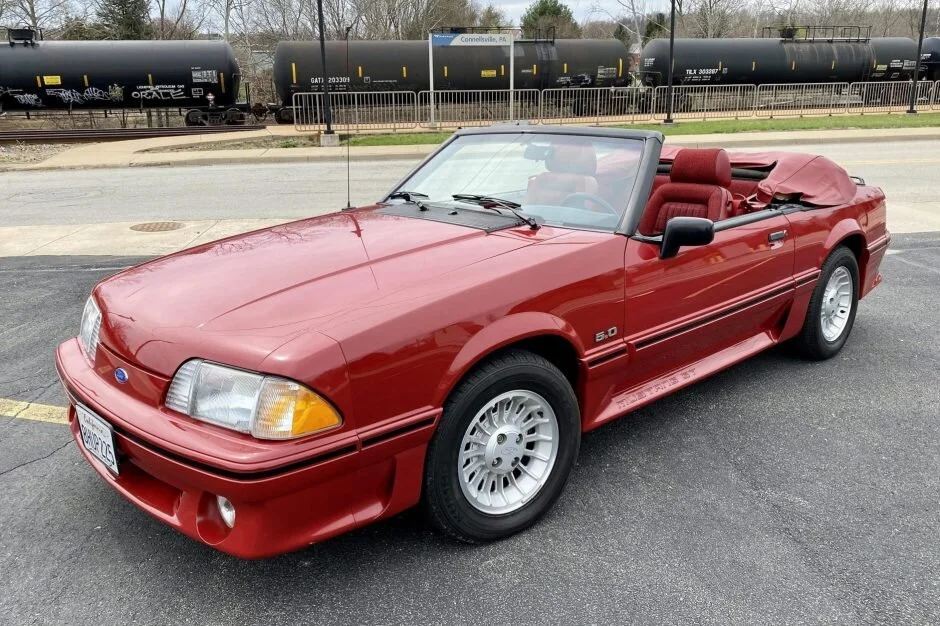 For Sale 1989 Ford Mustang GT Convertible Scarlet Red 5 0L V8 4 For Sale 1989 Ford Mustang GT Convertible Scarlet Red 5 0L V8 4