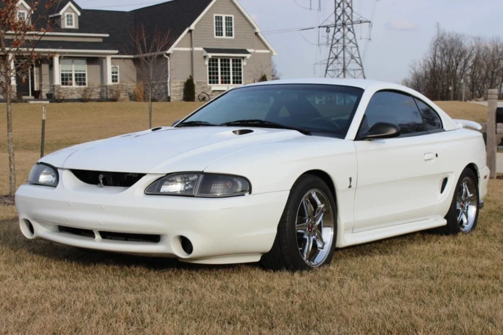 1996 Mustang Cobra White