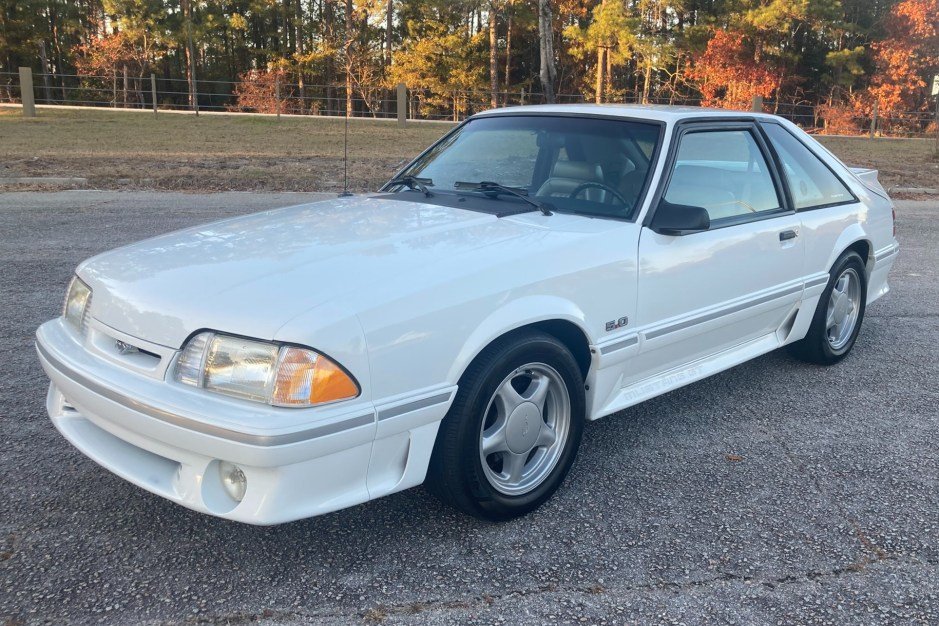 For Sale: 1992 Ford Mustang GT Hatchback (white, modified, 5.0L V8, 5 ...