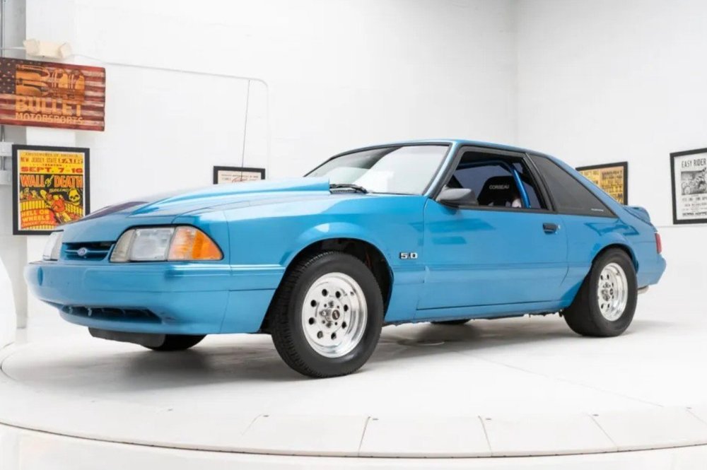 For Sale: 1992 Ford Mustang LX Hatchback (Bimini Blue, modified, 331ci ...