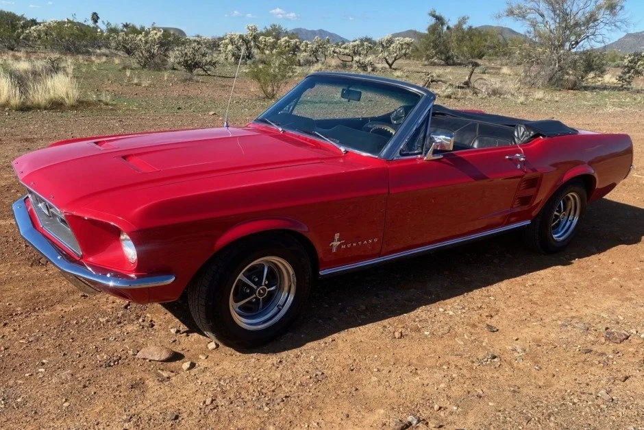 For Sale: 1967 Ford Mustang Convertible (red, 302ci V8, 3-speed auto ...