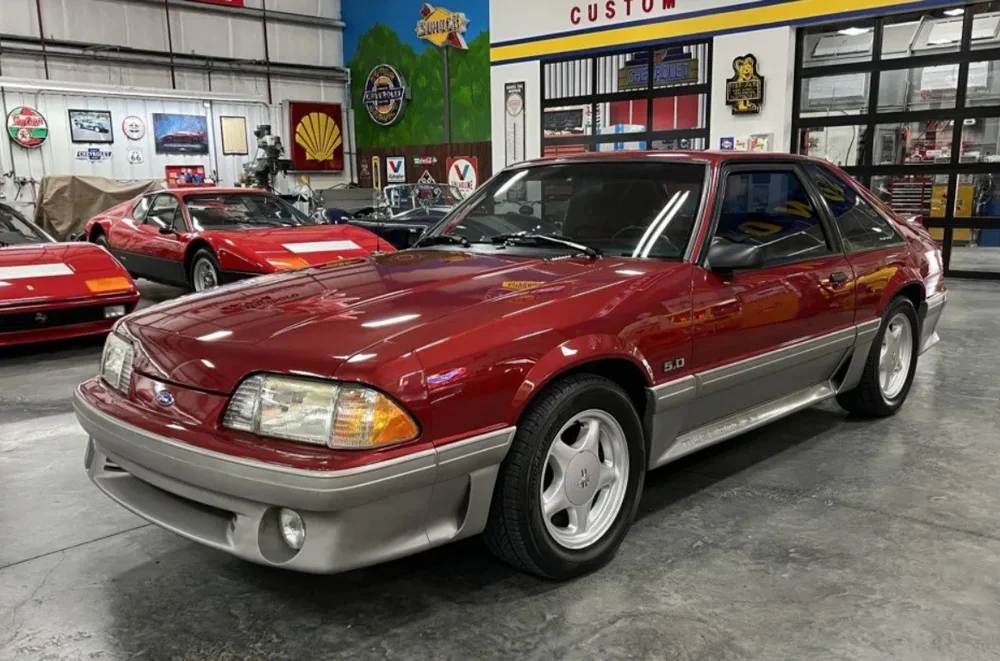 For Sale: 1991 Ford Mustang GT Hatchback (Wild Strawberry/gray, 5.0L V8 ...