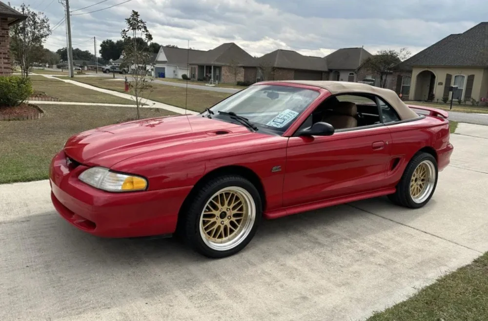 For Sale: 1995 Ford Mustang GT Convertible (Rio Red, Saddle soft top ...
