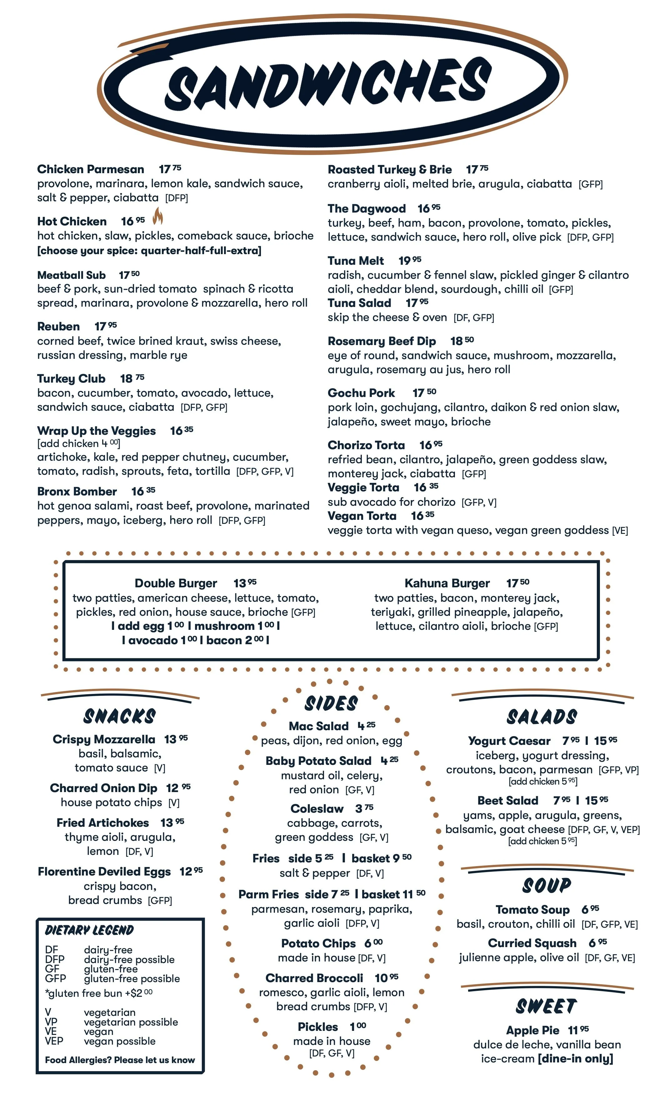 Alumni — Alumni Sandwiches Menu