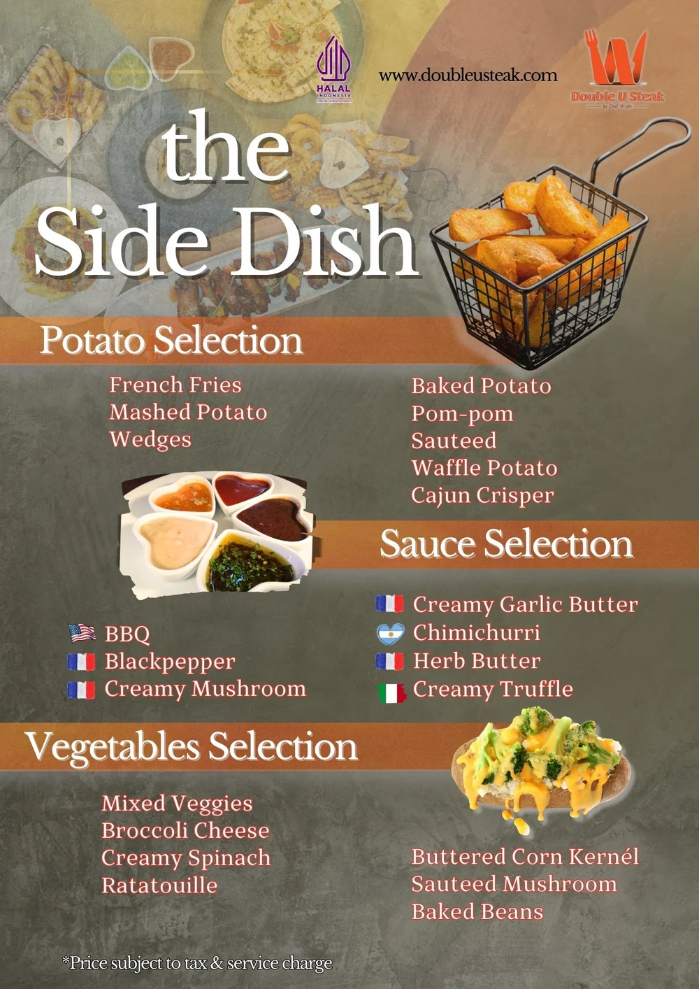 Menu Double U Steak By Chef WIdhi — DOUBLE U STEAK BY CHEF WIDHI