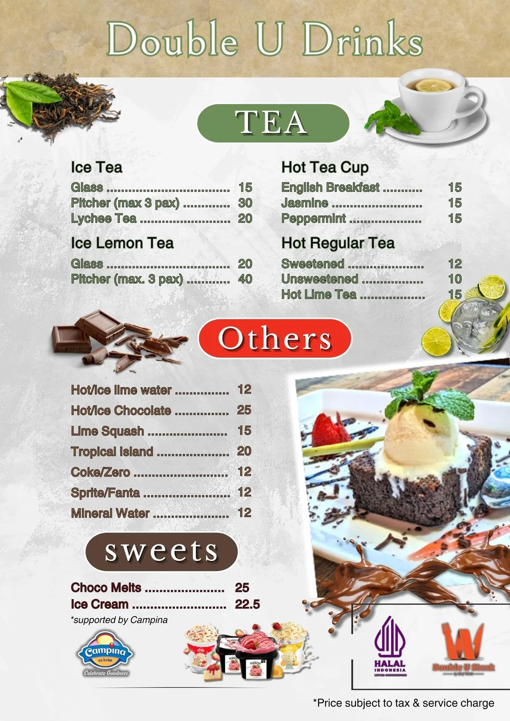 Menu Double U Steak By Chef WIdhi — DOUBLE U STEAK BY CHEF WIDHI