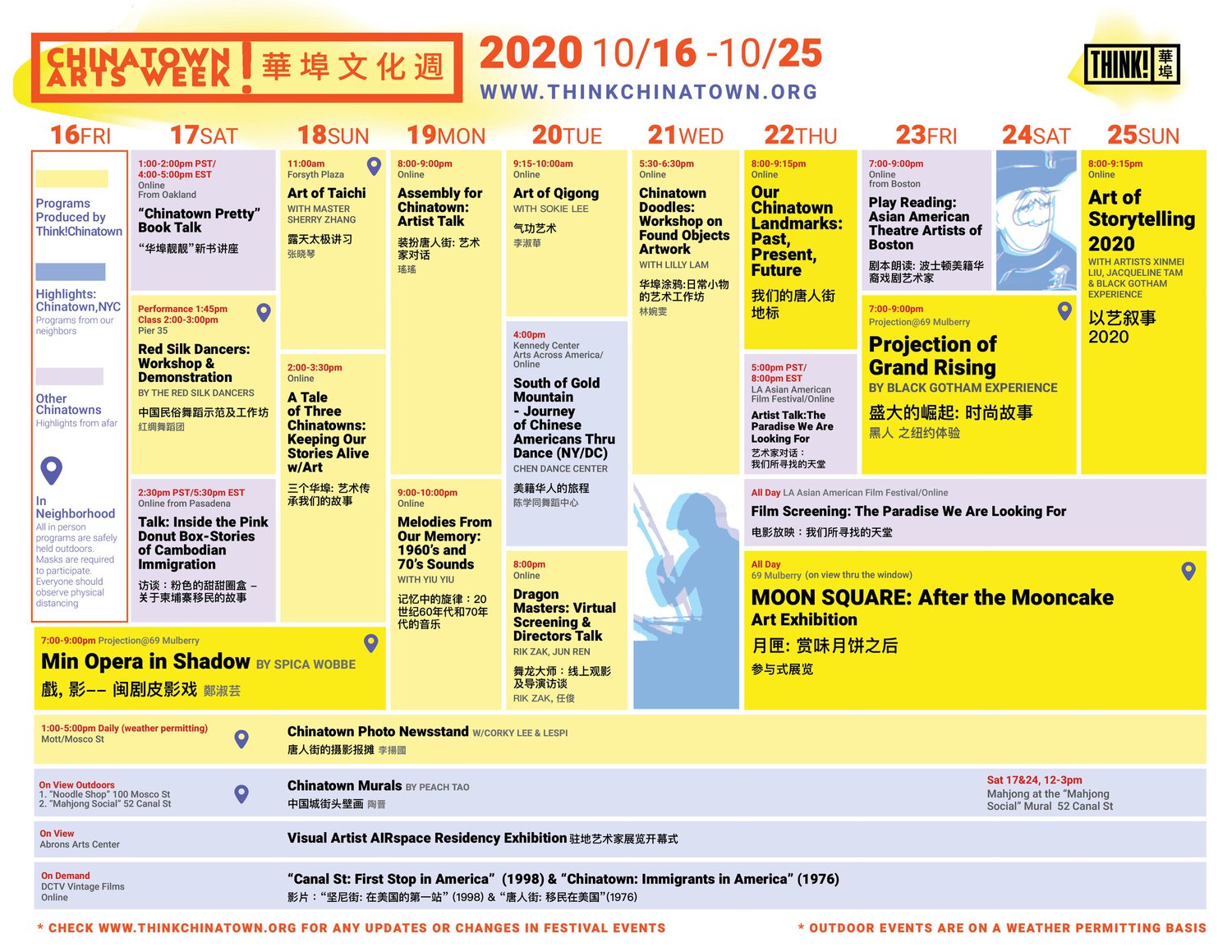 Chinatown Arts Week 2020 — ThinkChinatown