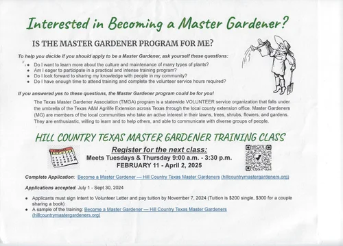 Hill Country Texas Master Gardeners