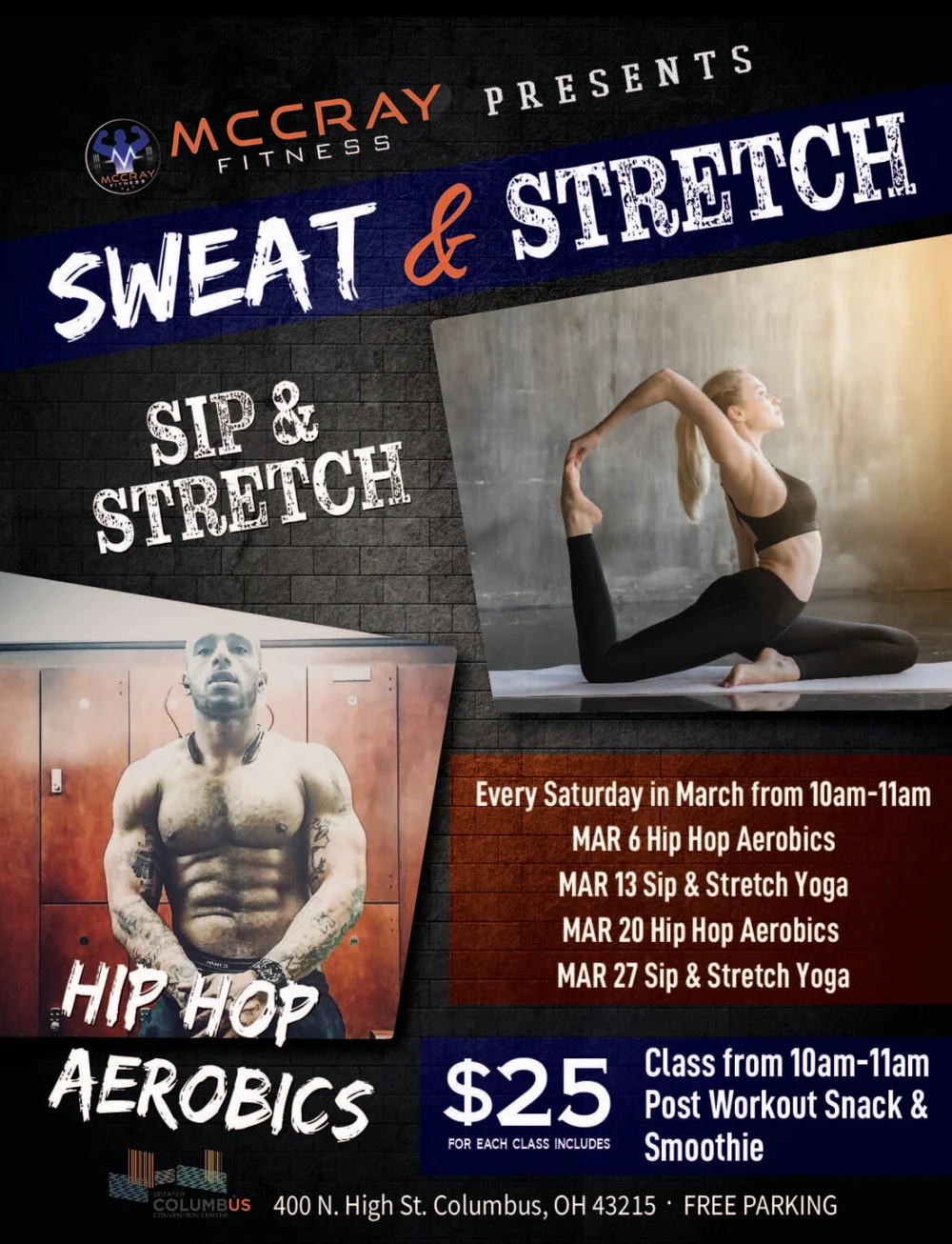 Sip & Stretch — MCCRAY FITNESS