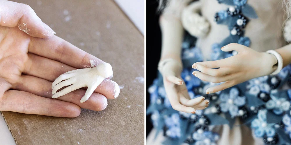 Sculpting realistic details in art dolls — Adele Po.