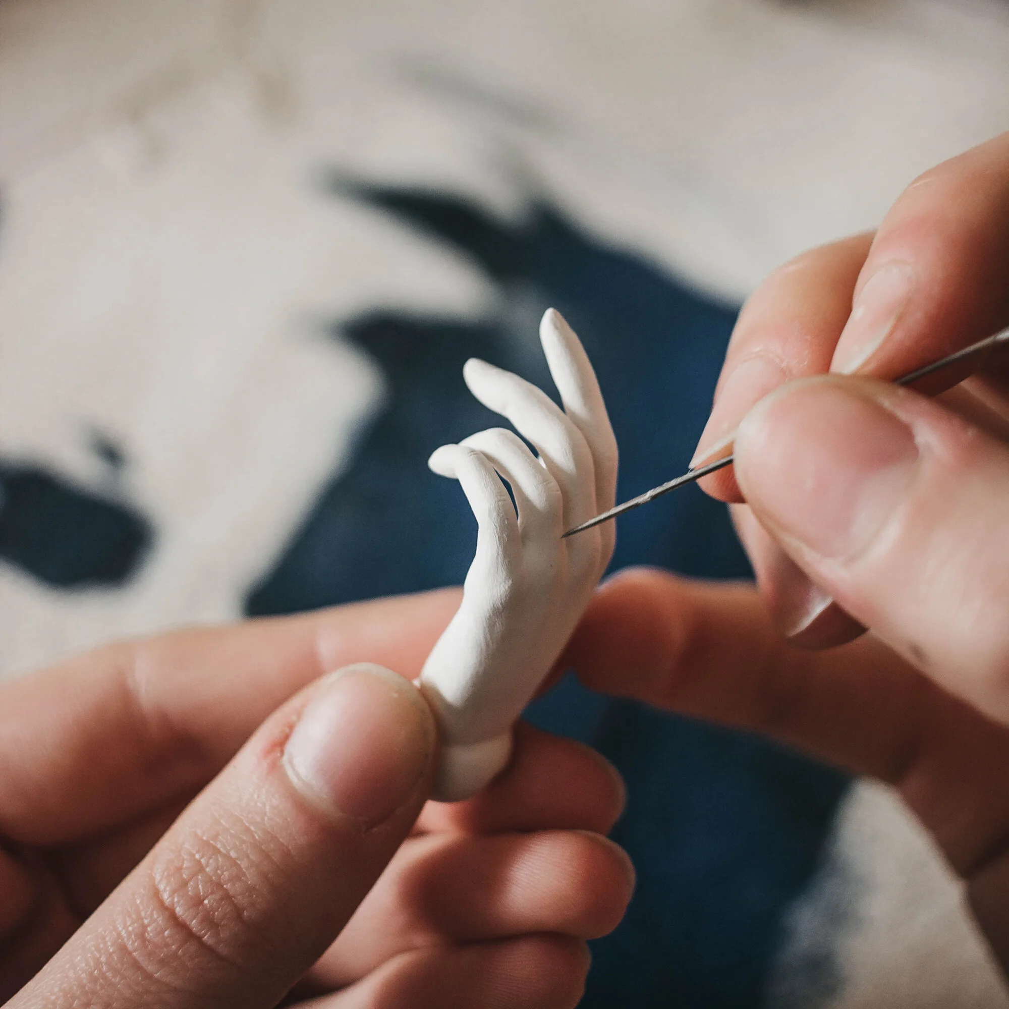 Carving and sanding air-dry clay: best practices — Adele Po.