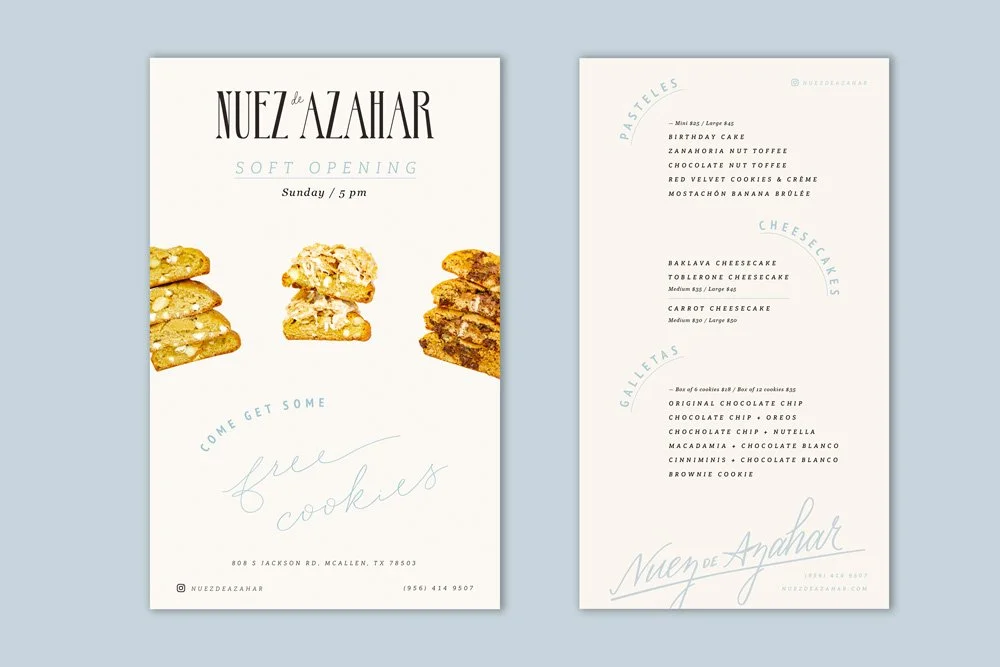 Nuez de Azahar — Pastry Branding — Caracter