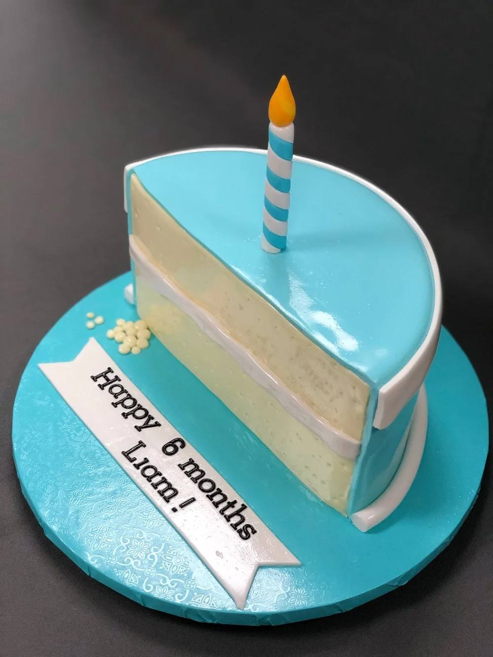 6 Months Birthday Cake Skazka Cakes