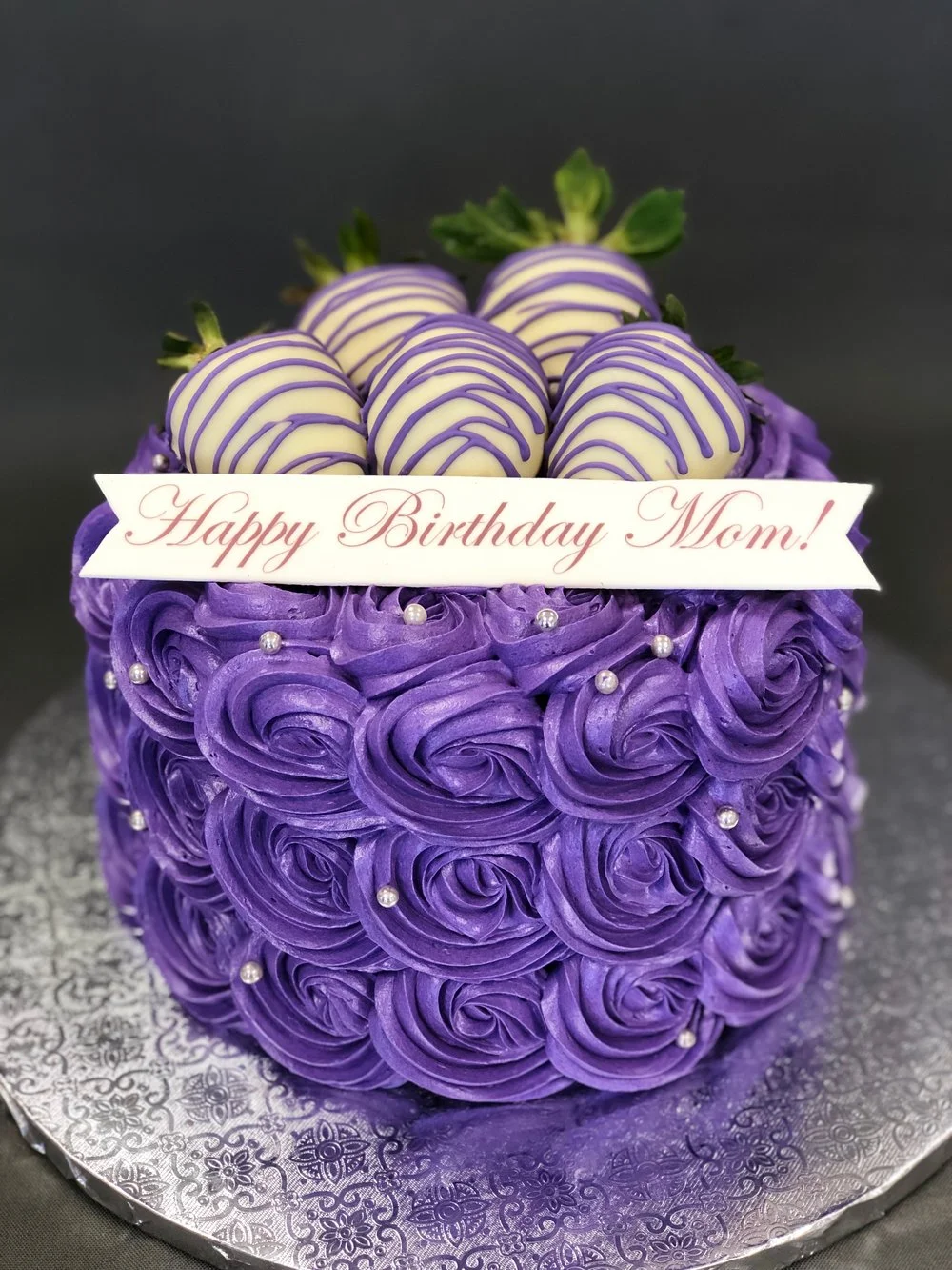 Happy Birthday Purple Cake