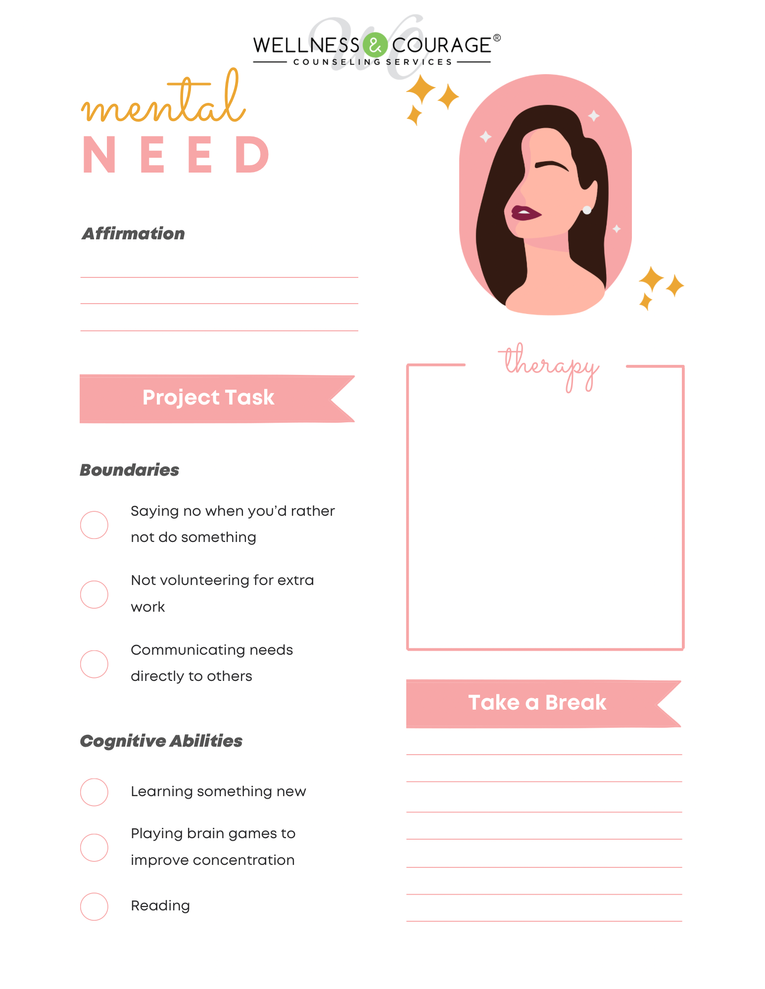 Wellness & Courage | Self-Guided Worksheets — Wellness & Courage