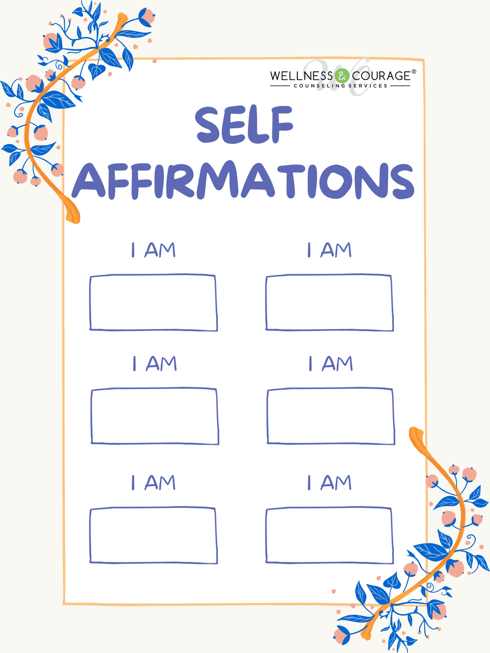 Wellness & Courage | Self-Guided Worksheets — Wellness & Courage