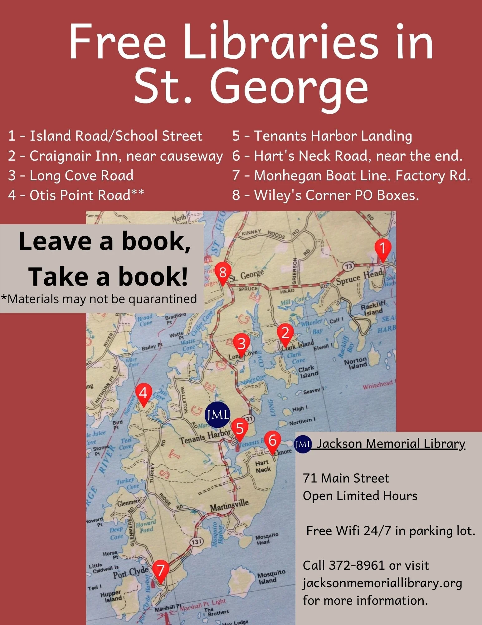 Little Free Libraries — Jackson Memorial Library