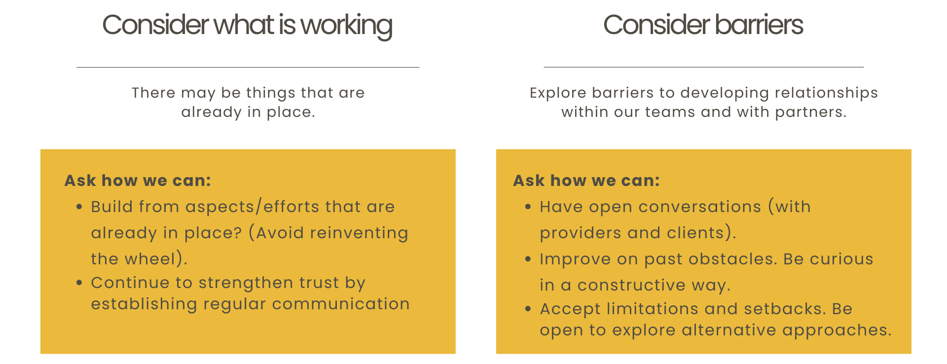 Implement trauma-informed principles in practice — Families Thrive