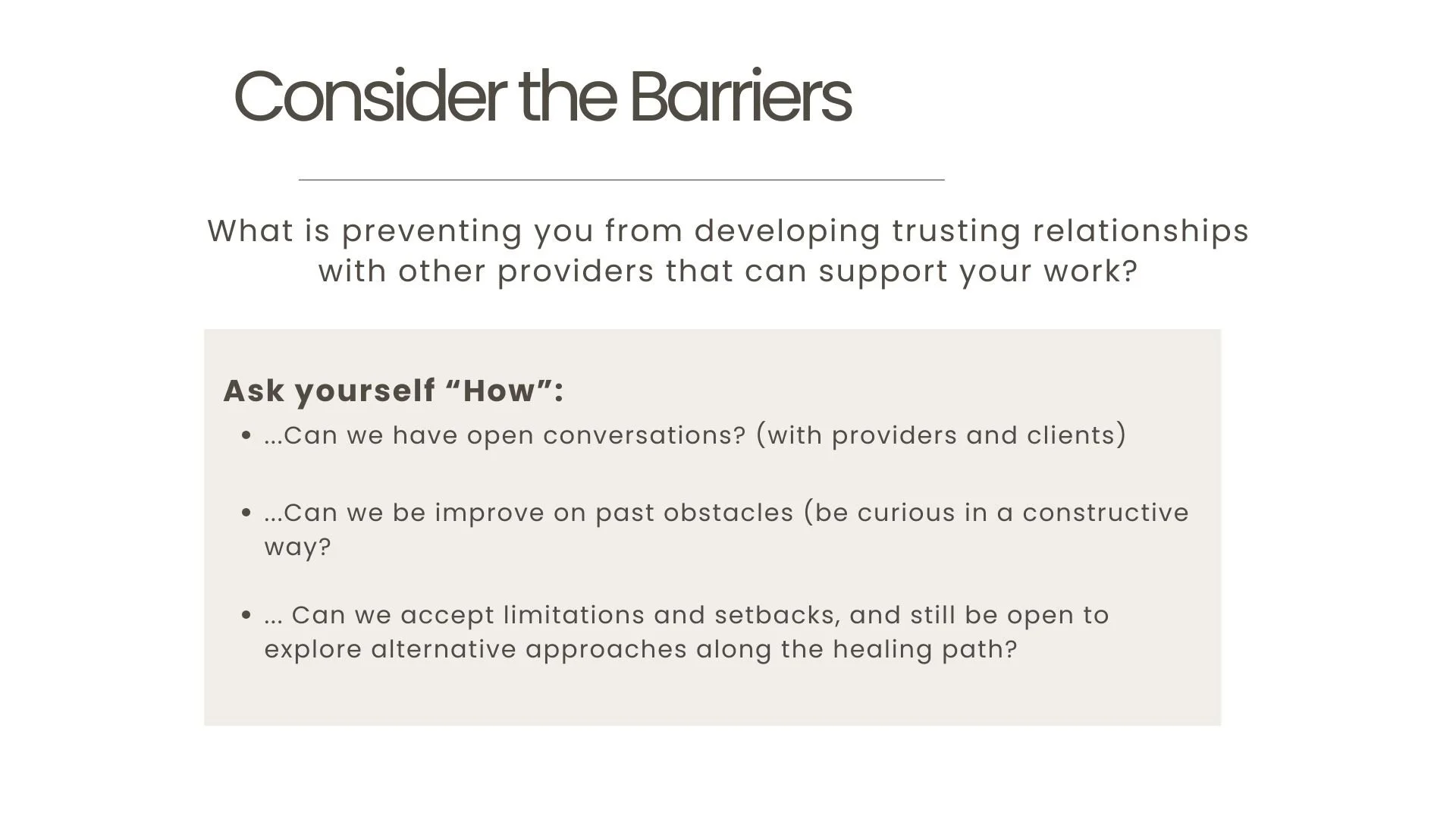 Trauma-Informed Principles in Practice — Families Thrive