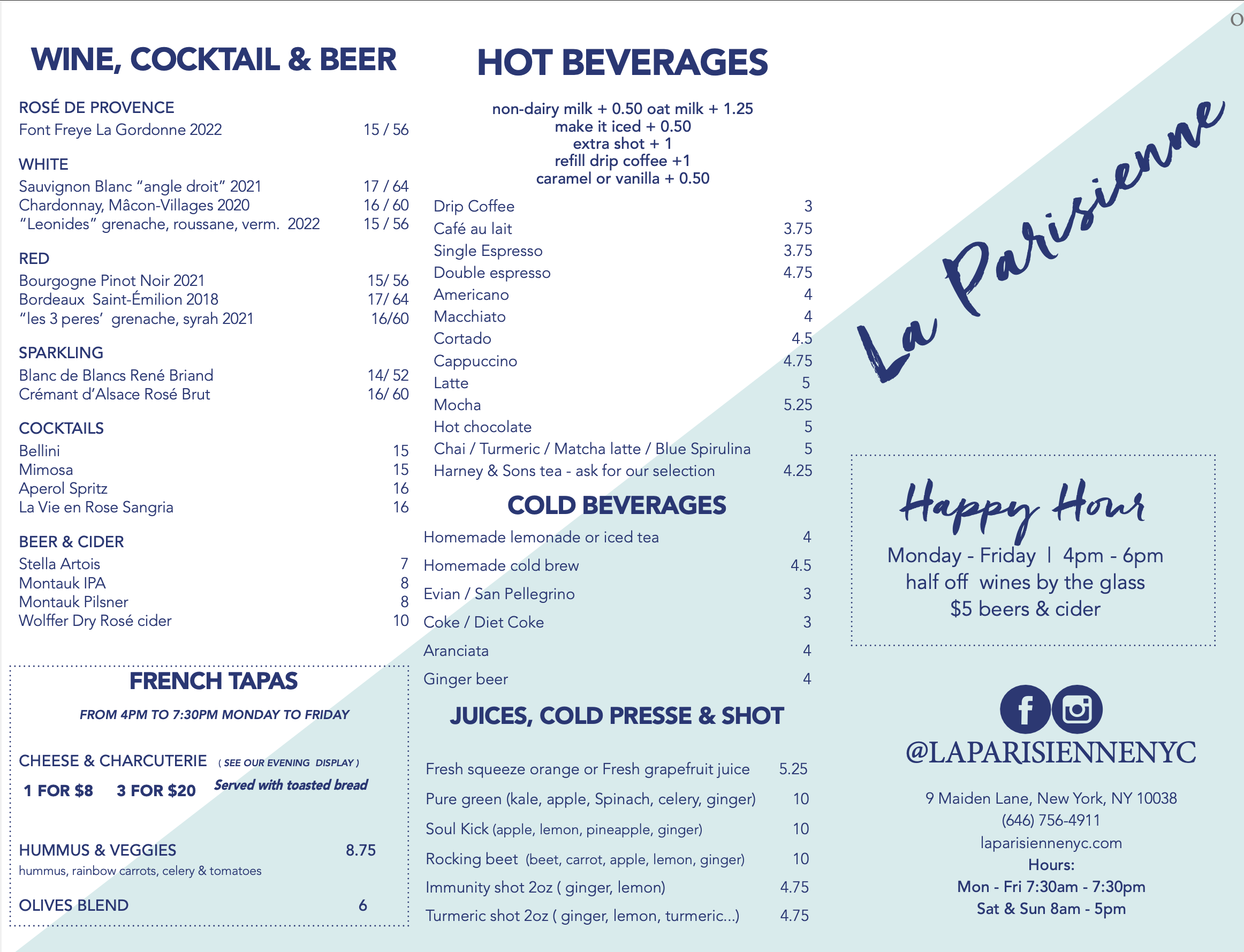 French café— La Parisienne