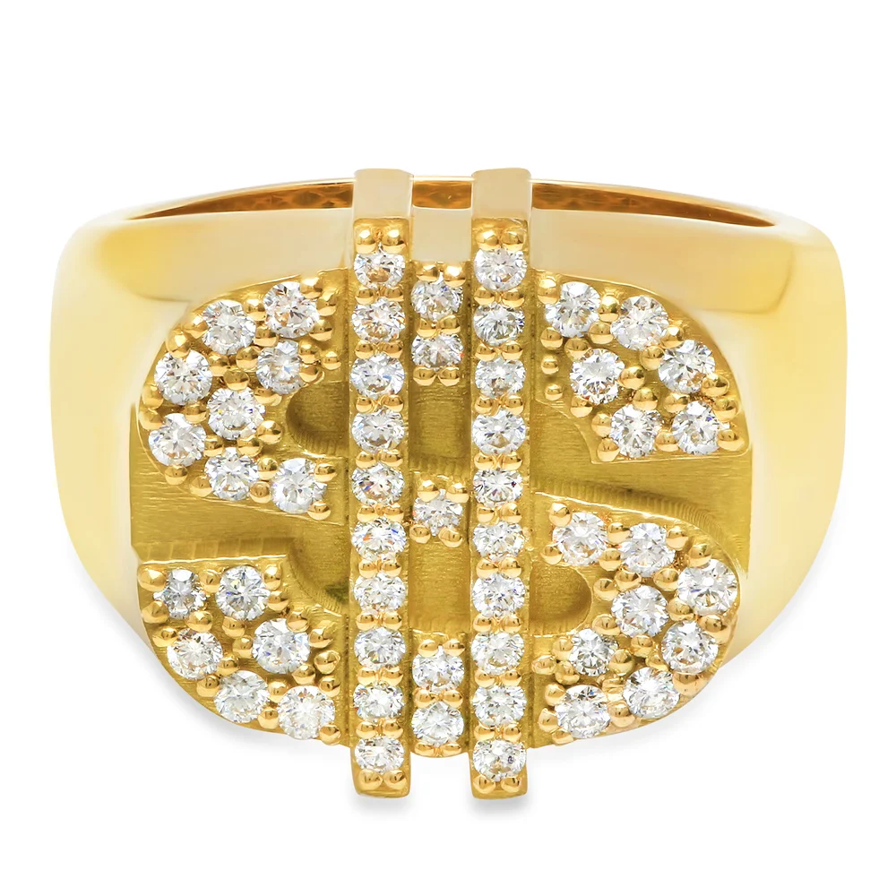 Gold Diamond Money Sign