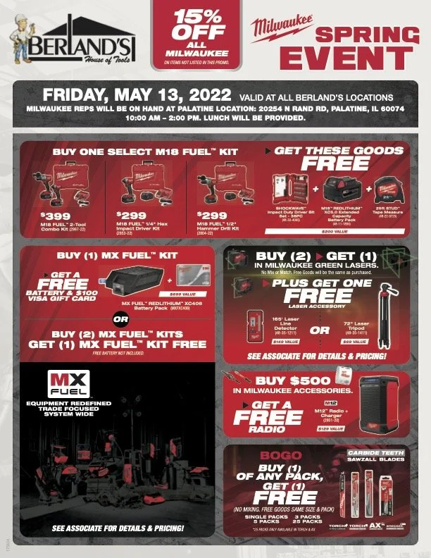 Events — Berland's House of Tools