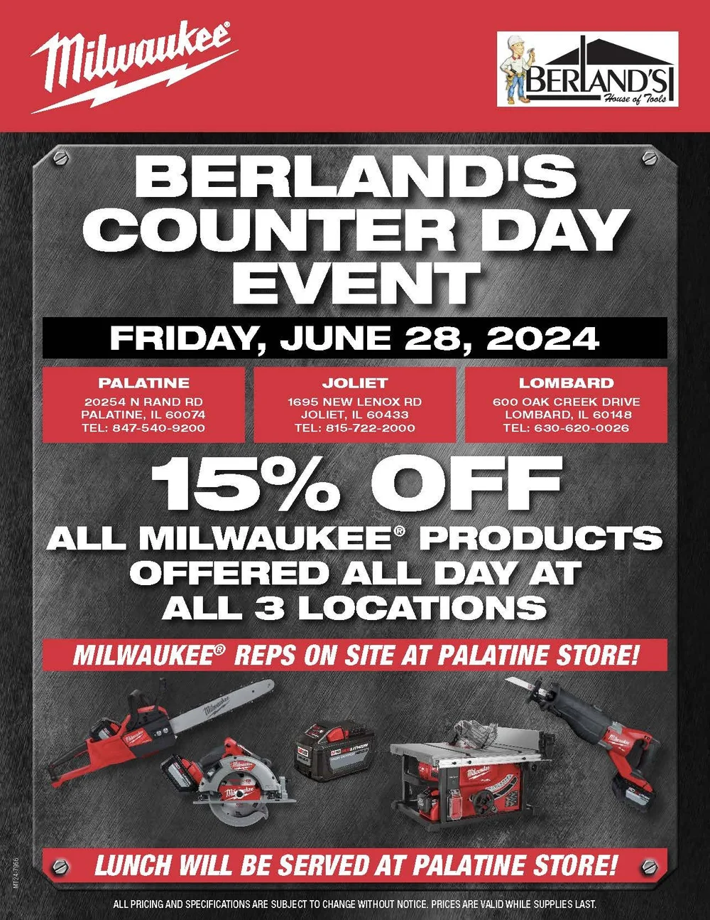 Events — Berland's House of Tools
