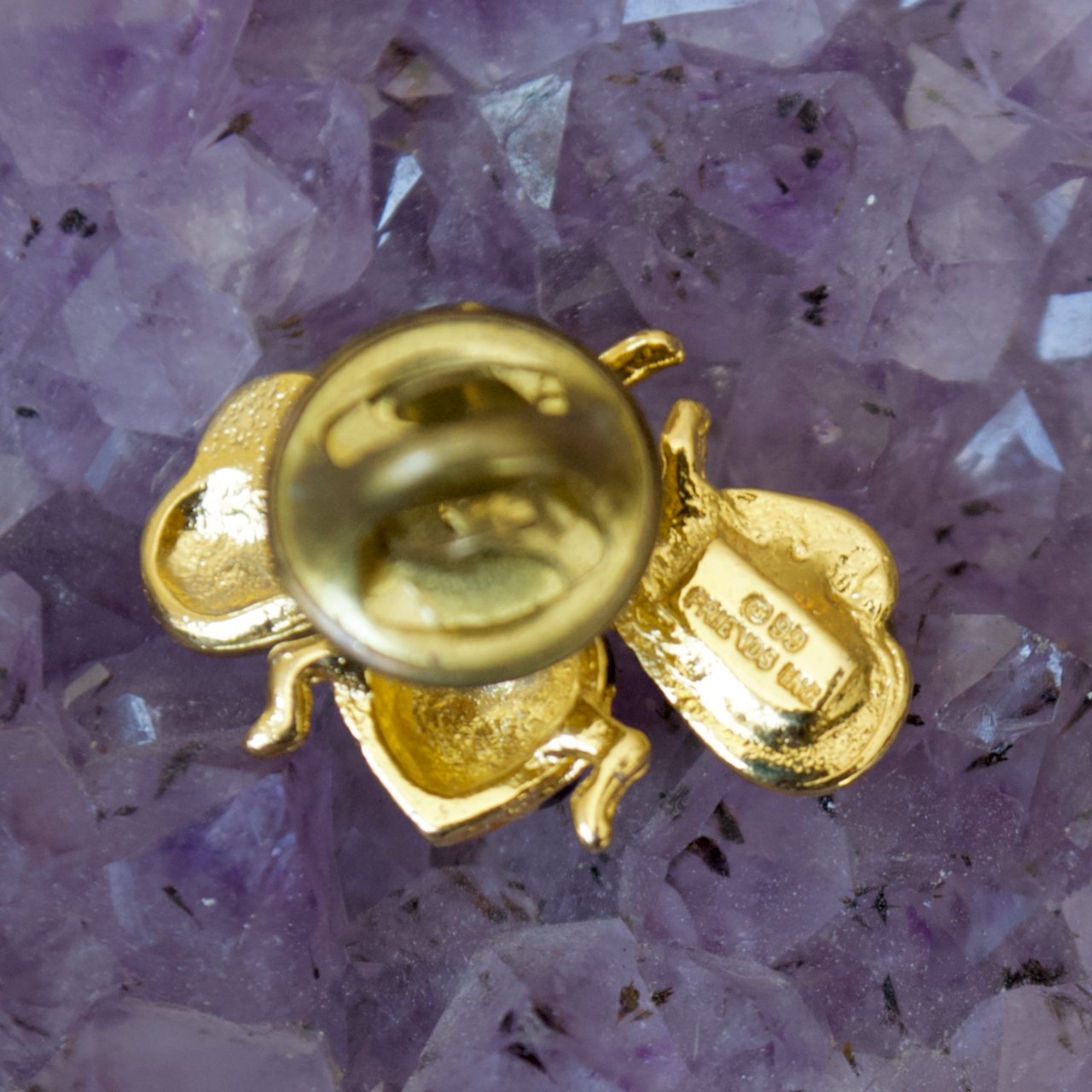 Vintage 1999 Friends Inc Enamel Bee Pin — The Butterfly Babe