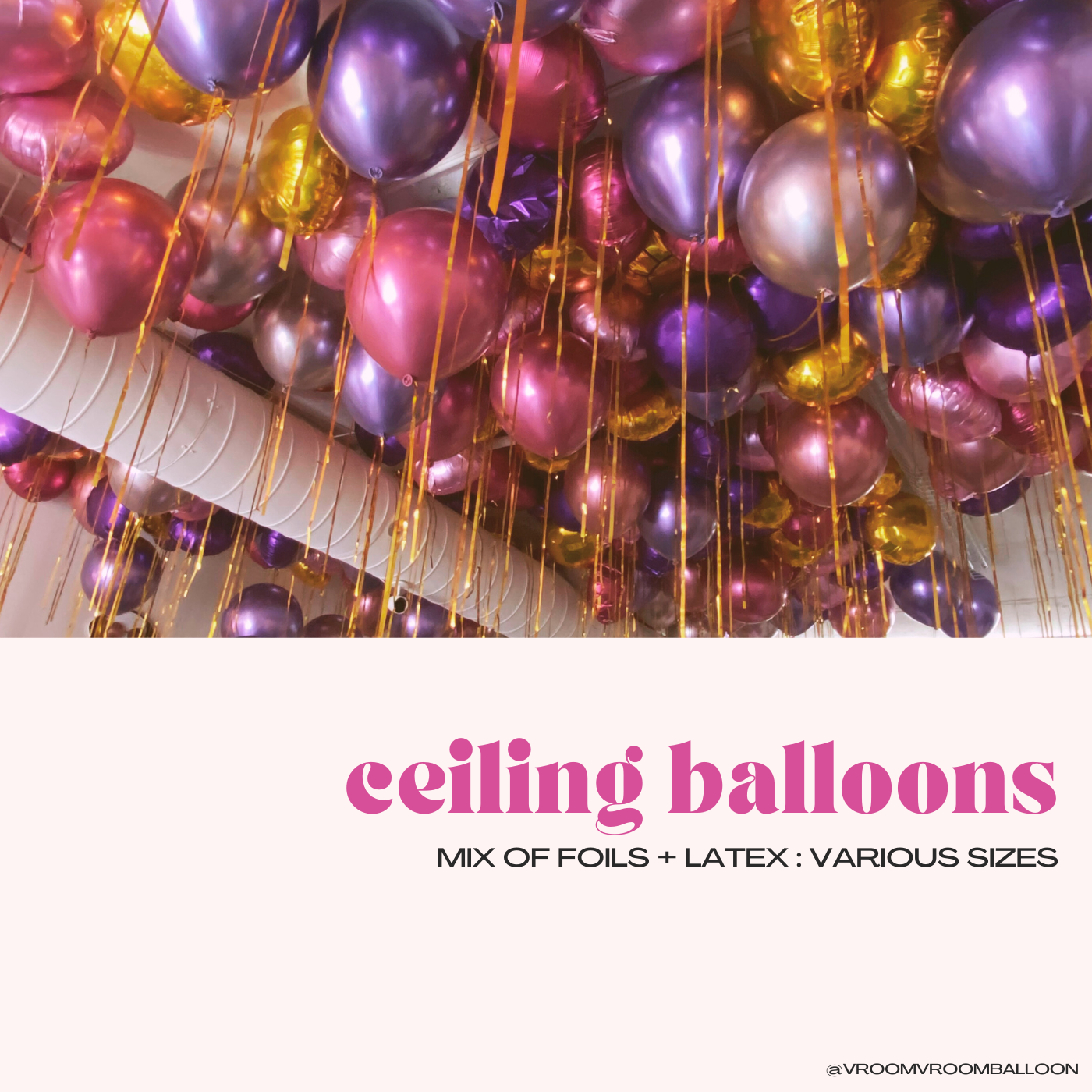 BOUQUETS / BUNDLES / SIZING — Vroom Vroom Balloon