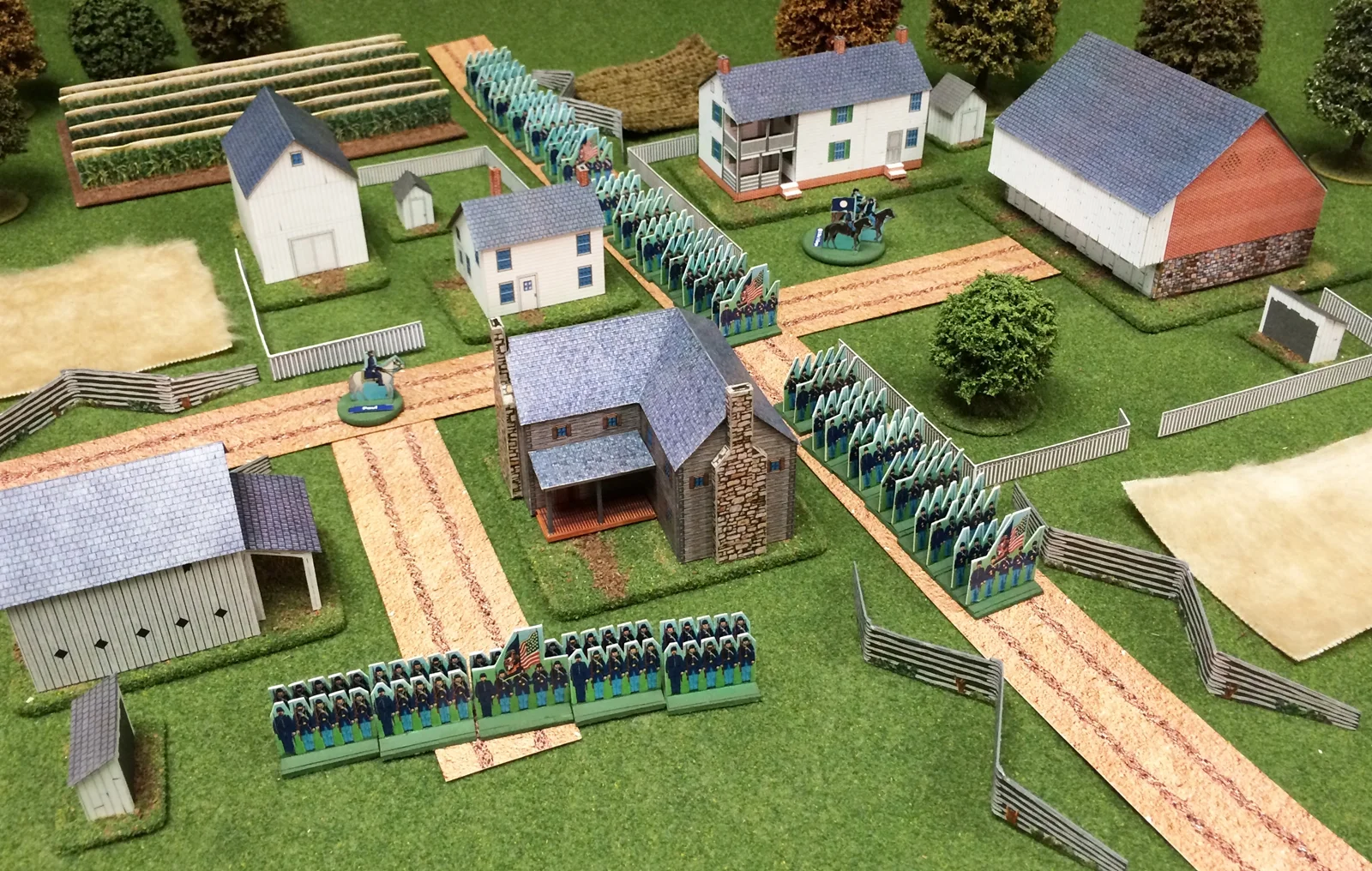 American Civil War Farm Set #1 — PaperTerrain