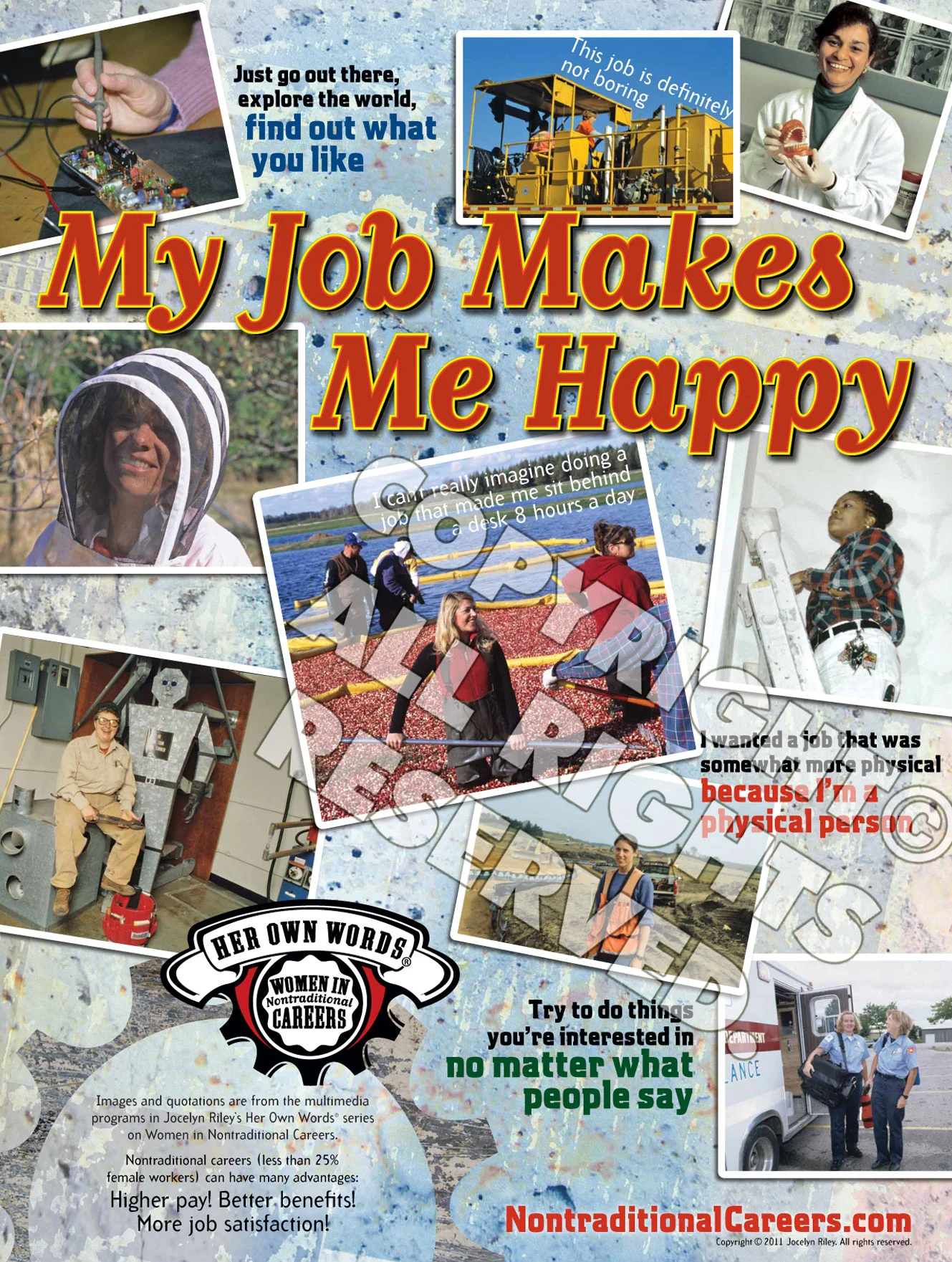 My Job Makes Me Happy poster — Her Own Words - Women in Nontraditional ...