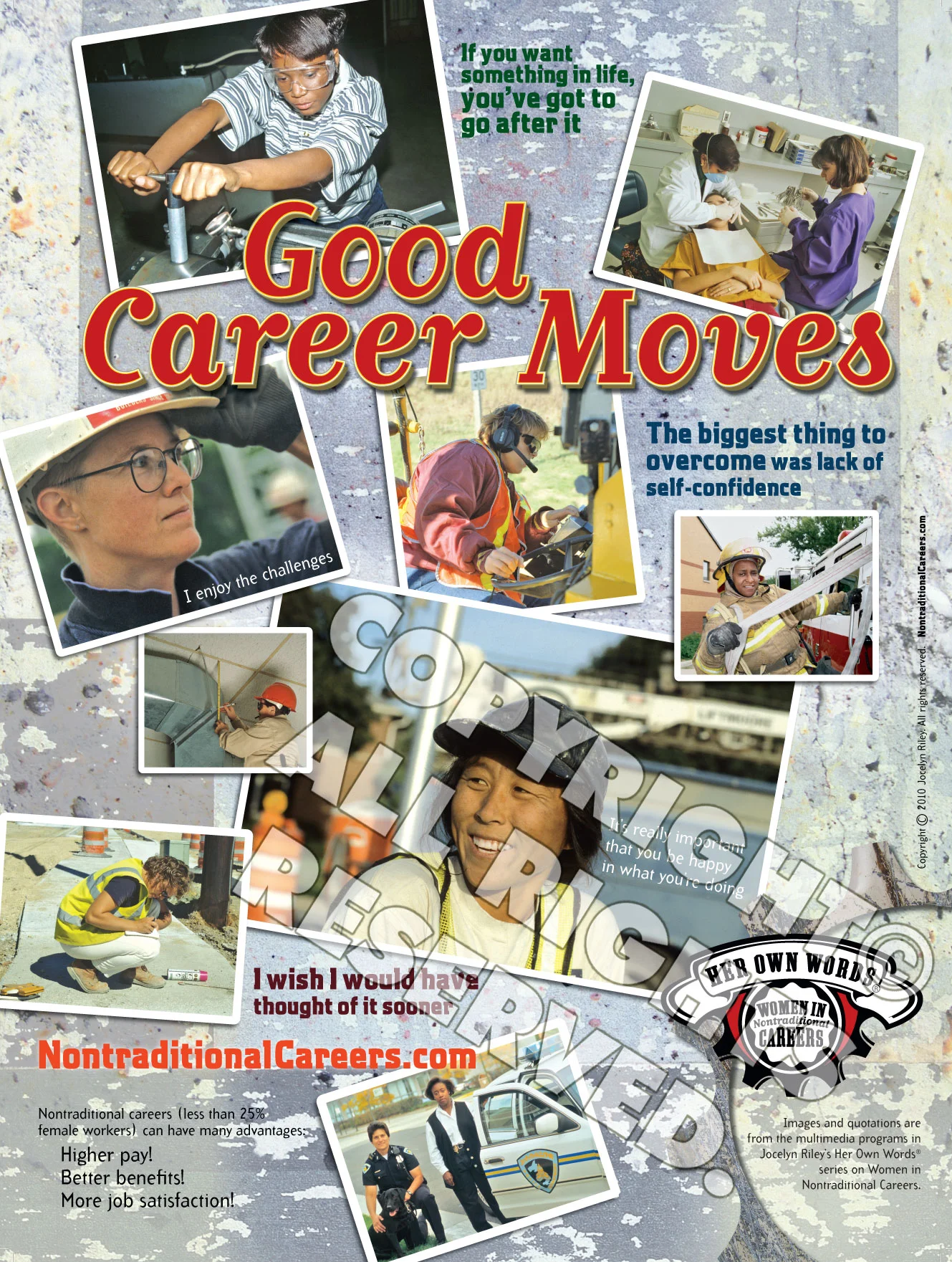 Good Career Moves poster — Her Own Words - Women in Nontraditional Careers