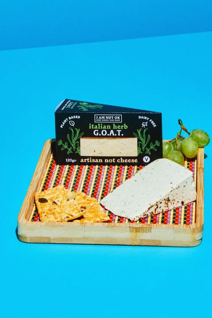 Smoked Cheddar Vegan Fermented Cashew Cheese · I AM NUT OK