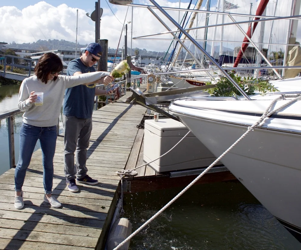 A Casual (But Proper) Boat Christening — The Wife Aquatic