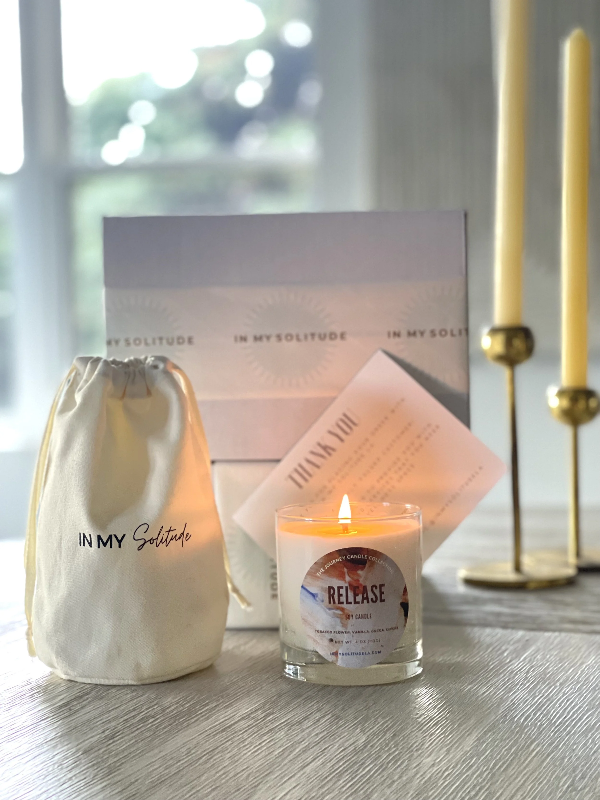 Luxury Soy Intention Candles and wellness products — In My Solitude LA