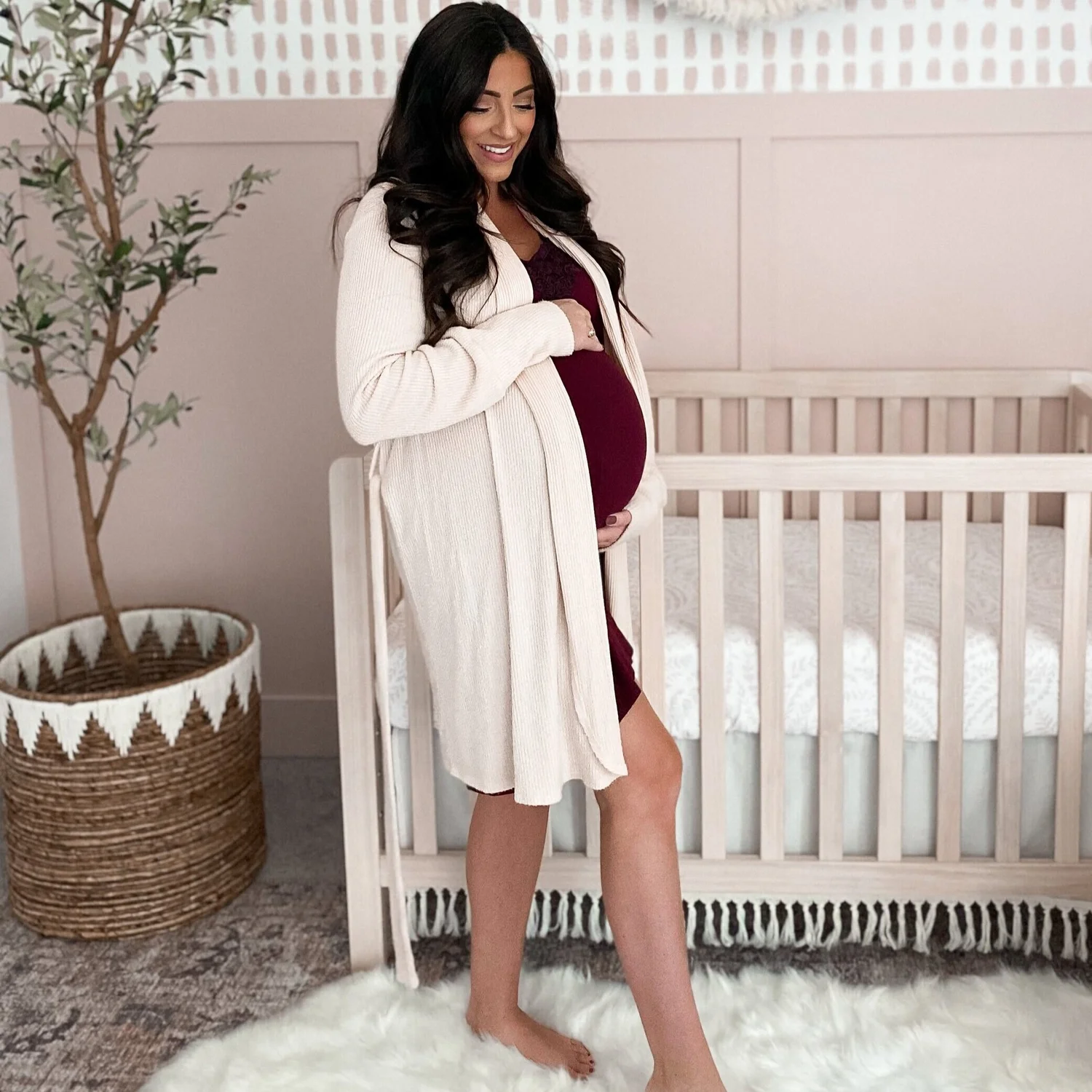 Pregnancy & Postpartum Pajama Set | Maternity PJ Set — NURTURED 9
