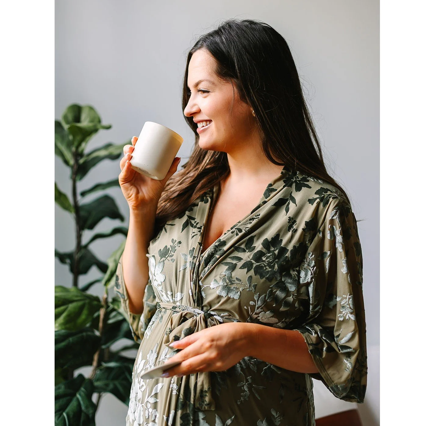 Pregnancy & Postpartum Pajama Set | Maternity PJ Set — NURTURED 9