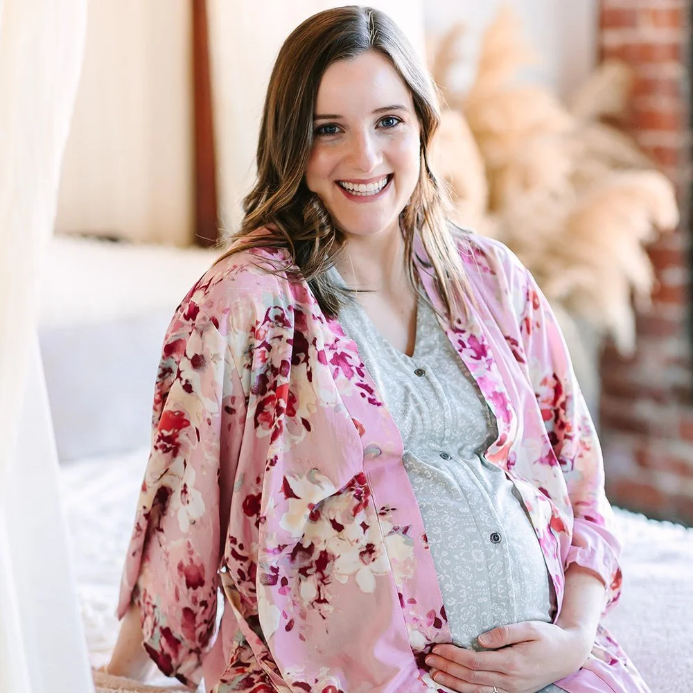 Pregnancy & Postpartum Pajama Set | Maternity PJ Set — NURTURED 9