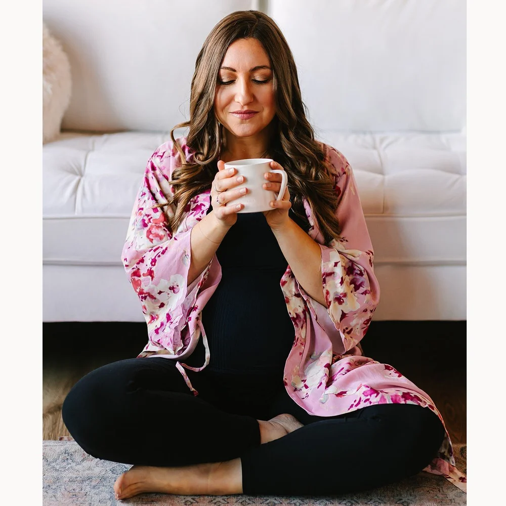 Pregnancy & Postpartum Pajama Set | Maternity PJ Set — NURTURED 9