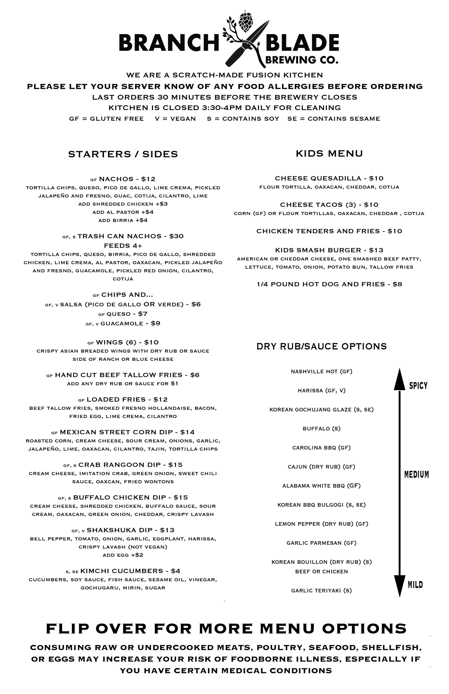 Food — Branch and Blade Brewing