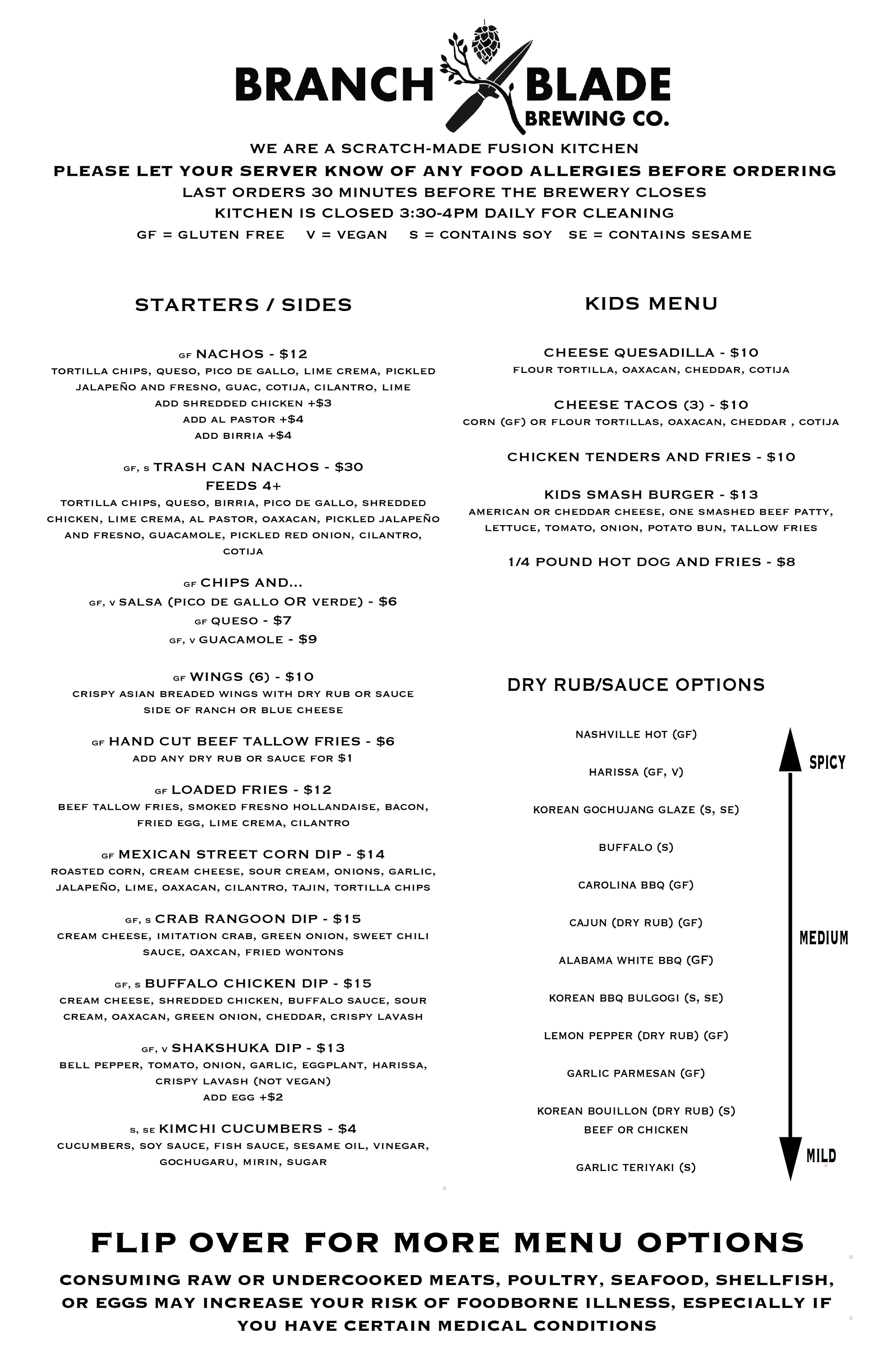 Food — Branch and Blade Brewing