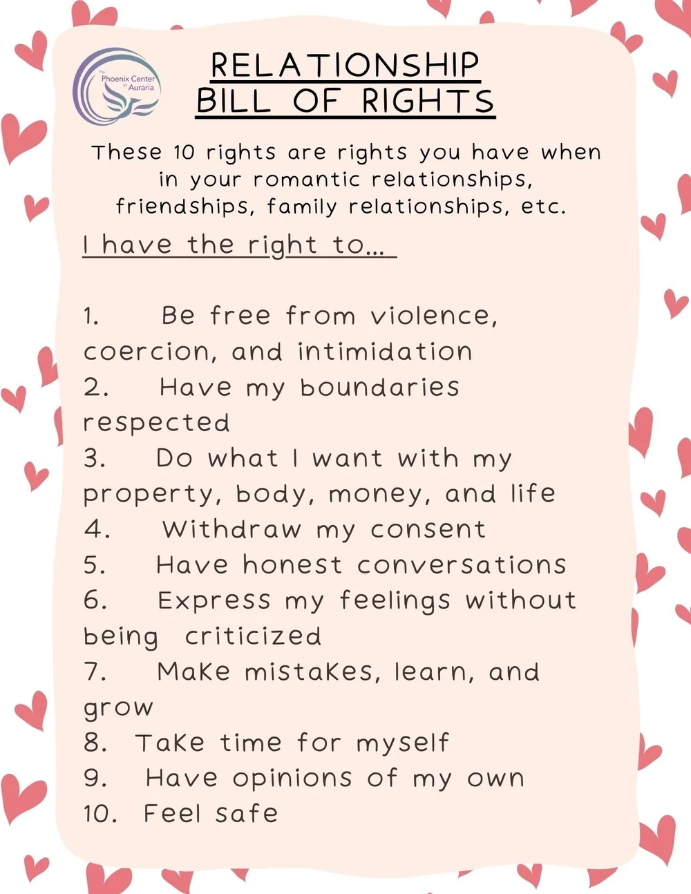 Healthy Relationships — The Phoenix Center at Auraria l Anschutz